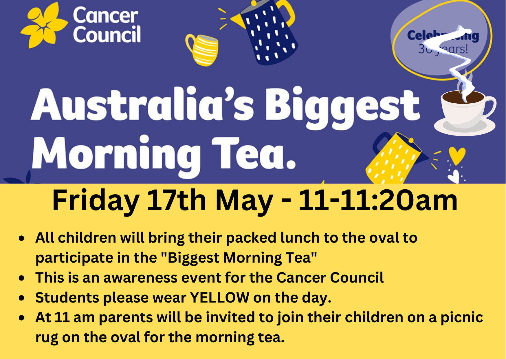 Biggest Morning Tea 2024